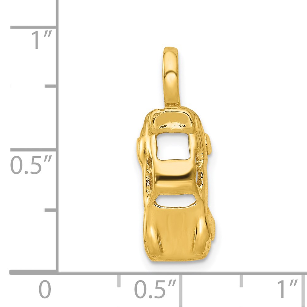 14k 3D Sports Car Charm - Diamonds by Monet