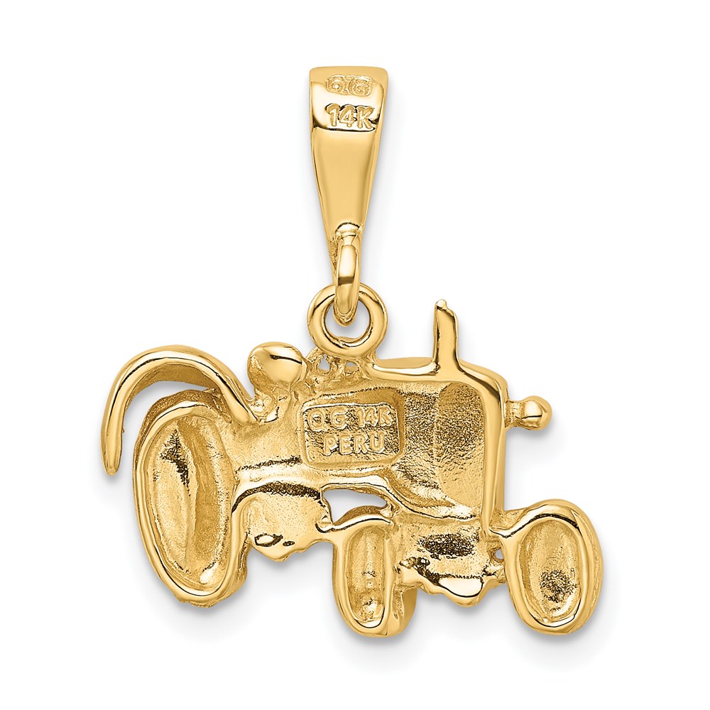 14k Tractor Pendant - Diamonds by Monet