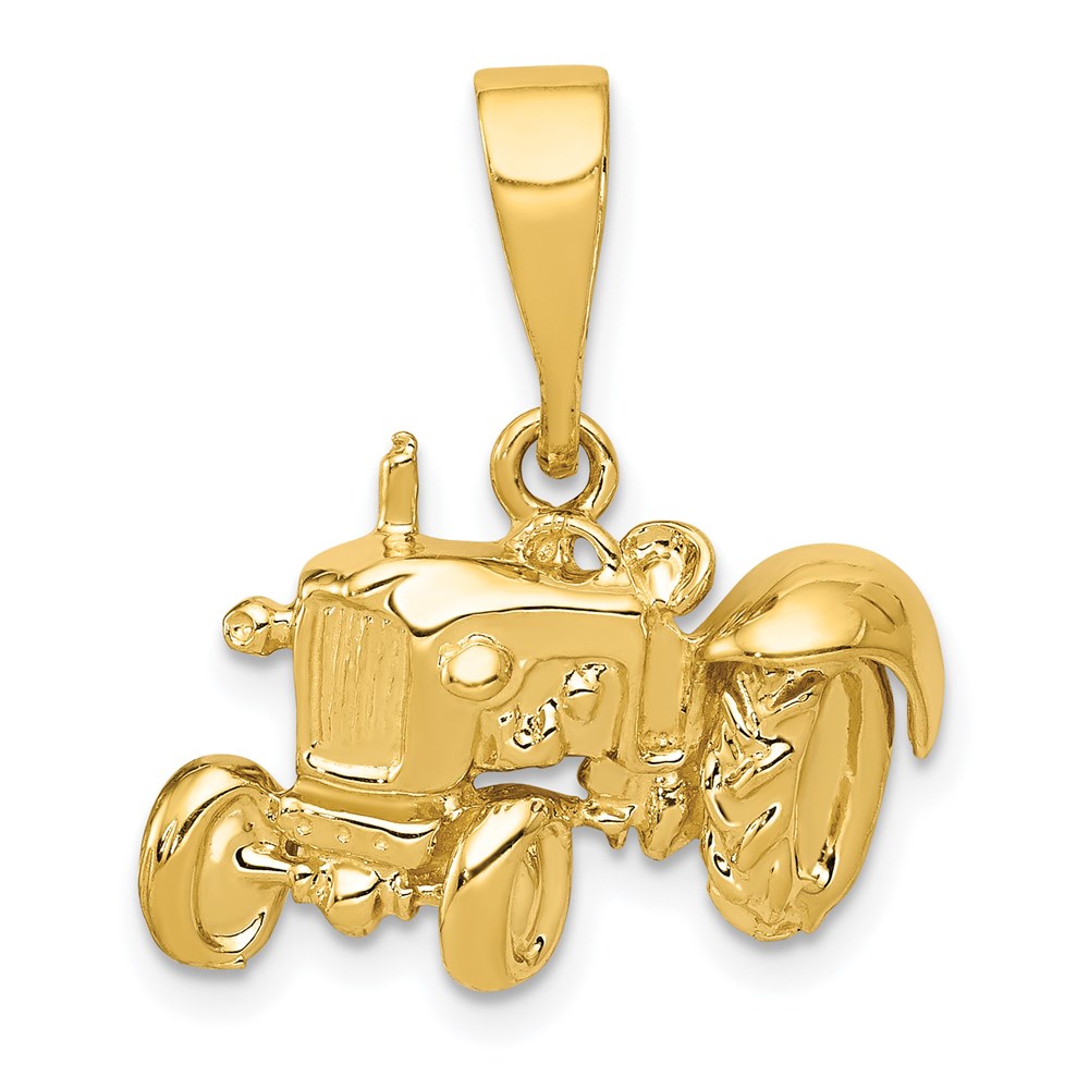 14k Tractor Pendant - Diamonds by Monet