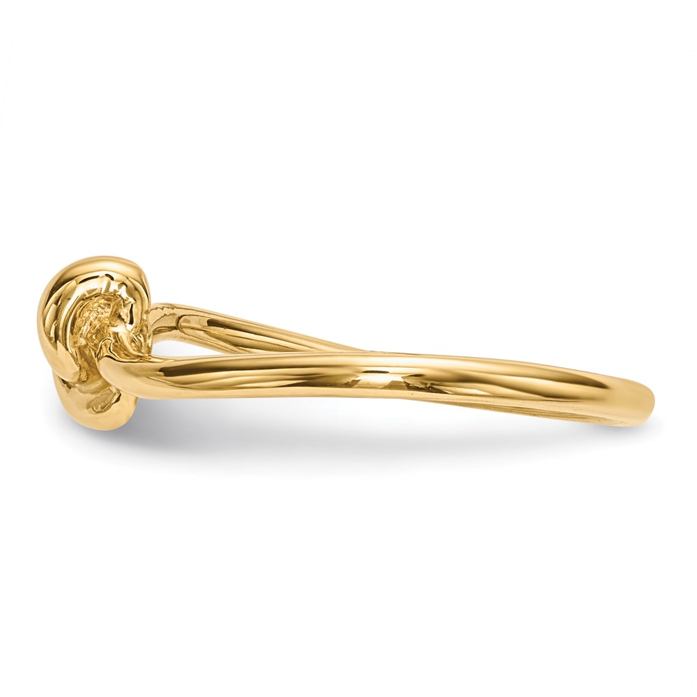 14k Polished Knot Ring - Diamonds by Monet