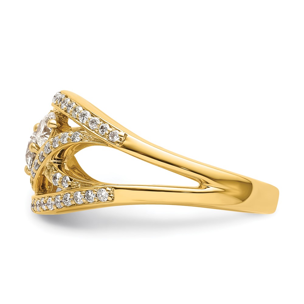 14k Fancy 3-stone Diamond Ring - Diamonds by Monet