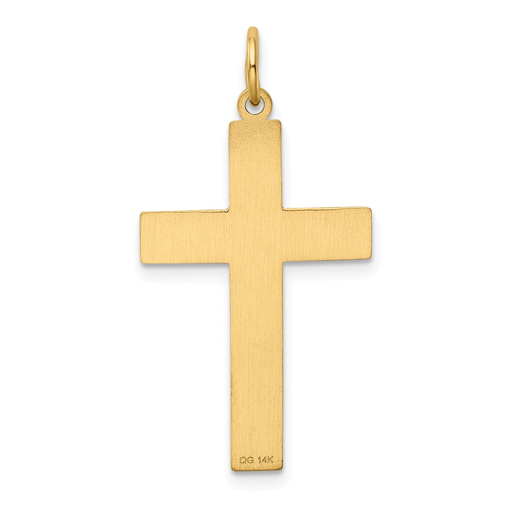 14K Laser Designed Ichthus Cross Pendant - Diamonds by Monet