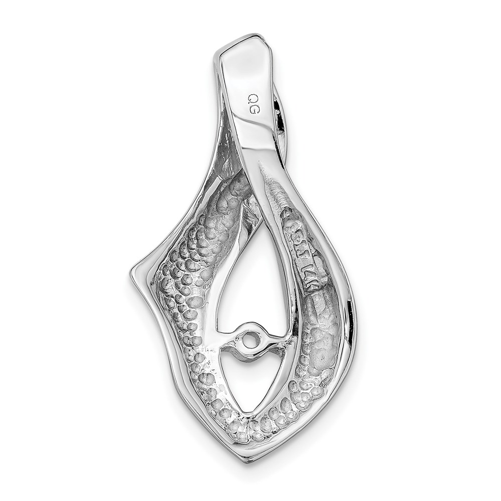 14k White Gold Peg Set Slide Mounting - Diamonds by Monet